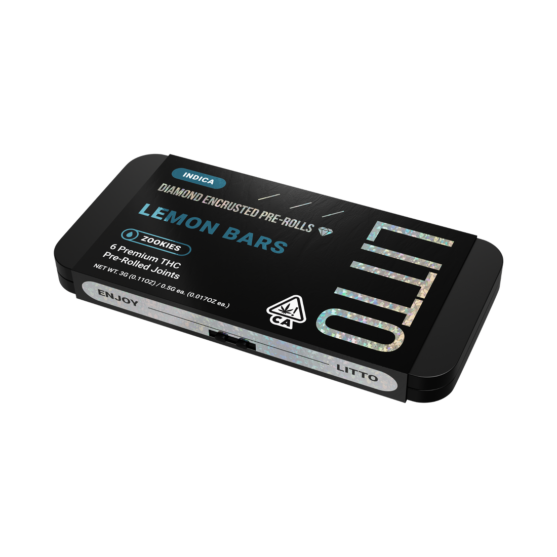 Diamond Encrusted Pre-rolls - Indica - Lemon Bars